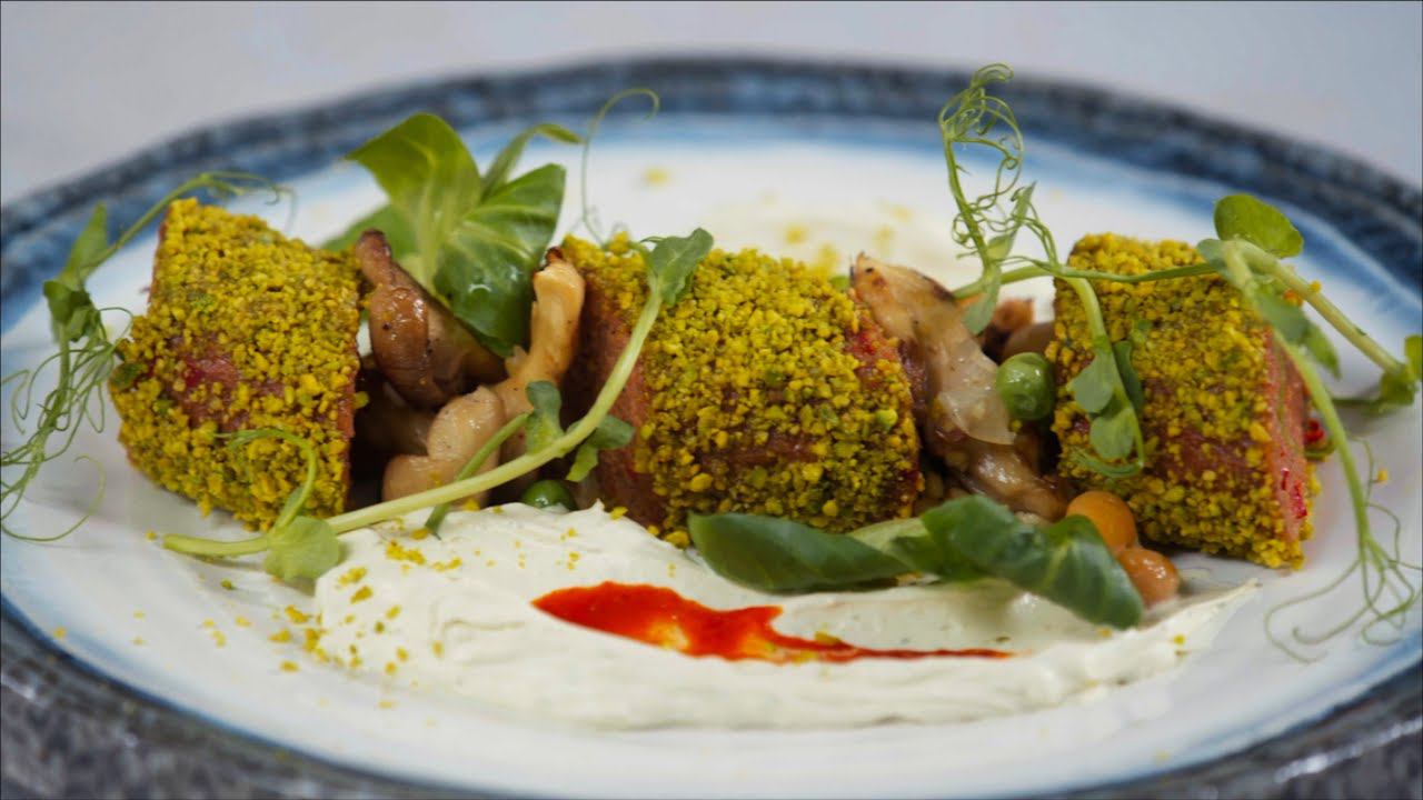 Террин с овощами и сливочным муссом