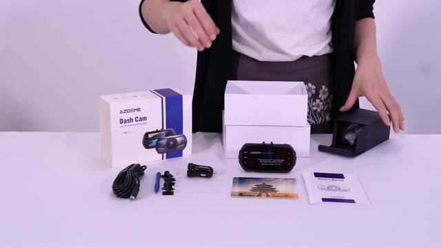 Видеорегистратор, AZDOME M11 Mini, 3 дюйма, 2.5D, ips, Full HD1080P, DVR, Двойной Ночной объектив, 2