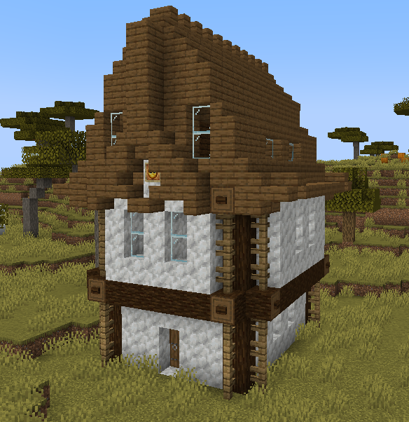Дом средневековья в Майнкрафт