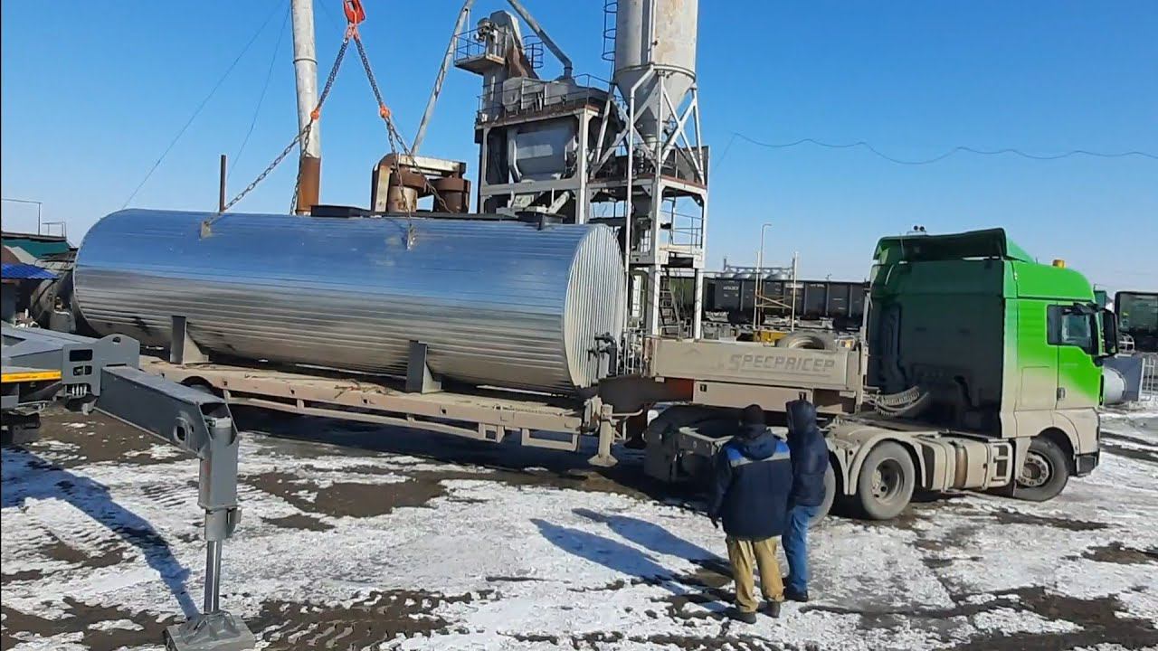 Подъём ёмкости 7 тонн....