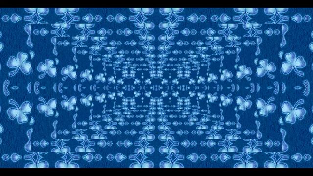 Синий фон, анимированная абстракция