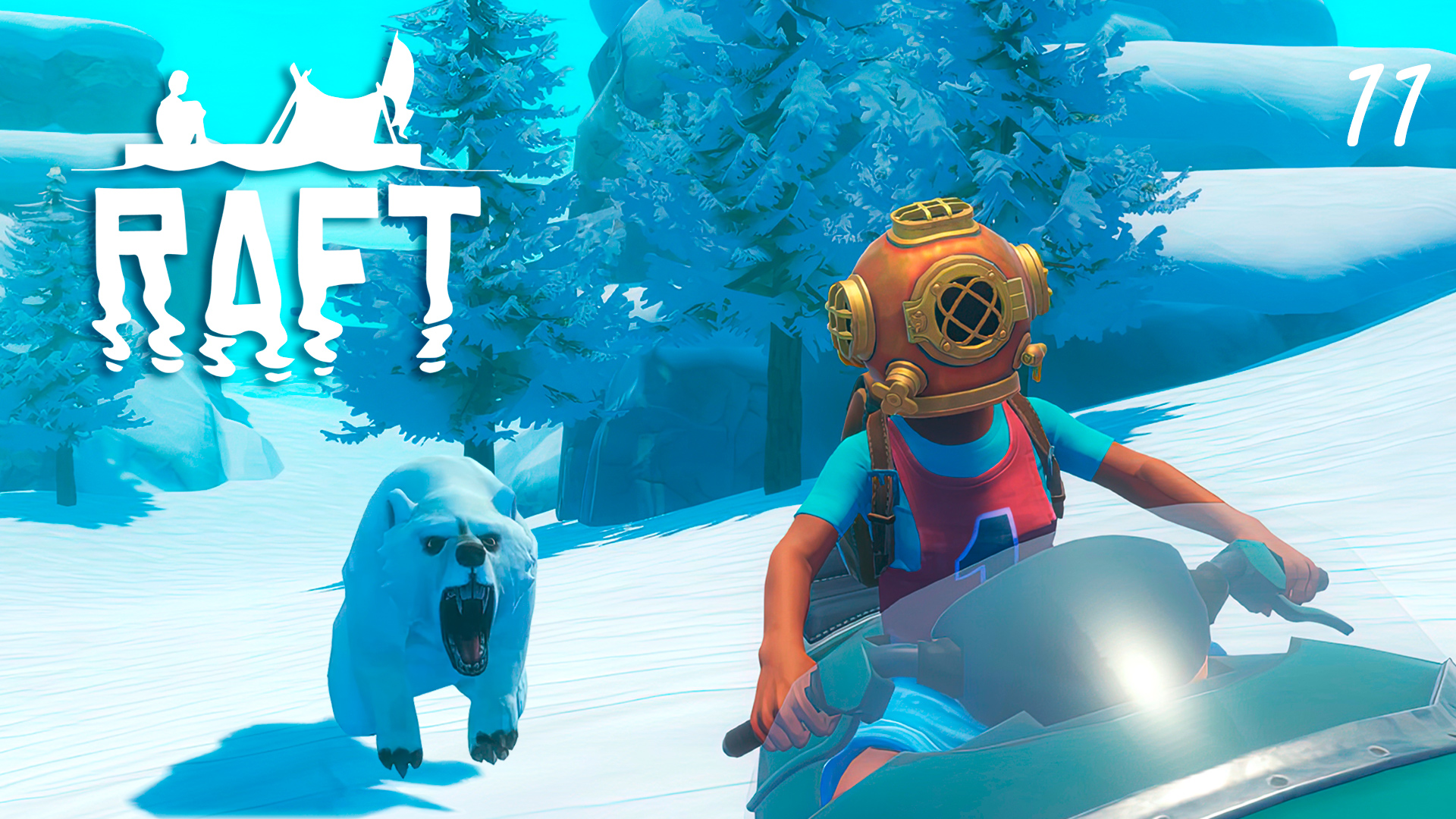 Raft: Последняя глава #11 – Доплыли до Арктики