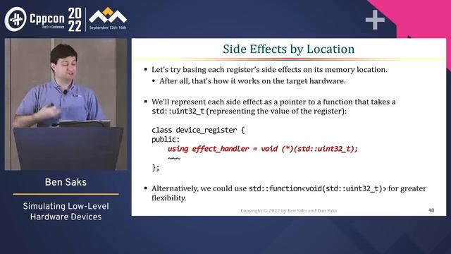 Simulating Low-Level Hardware Devices in Cpp - Ben Saks - CppCon 2022