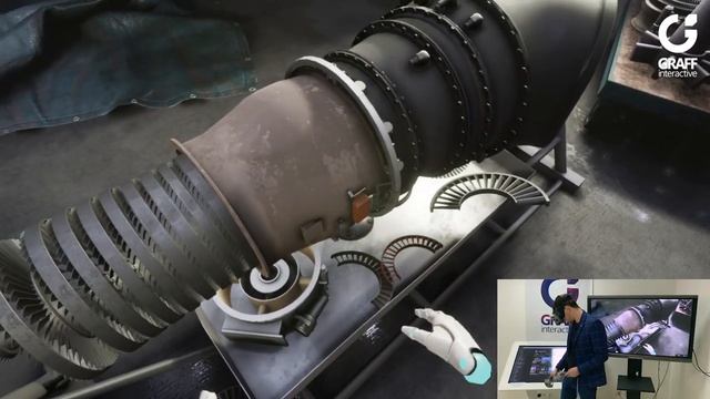 VR-тренажер сборки-разборки вертолетного двигателя