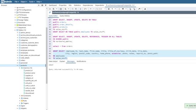 143 Права на уровне колонок