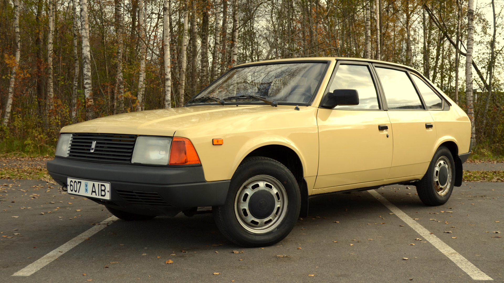 Выезд из гаража Москвич 2141