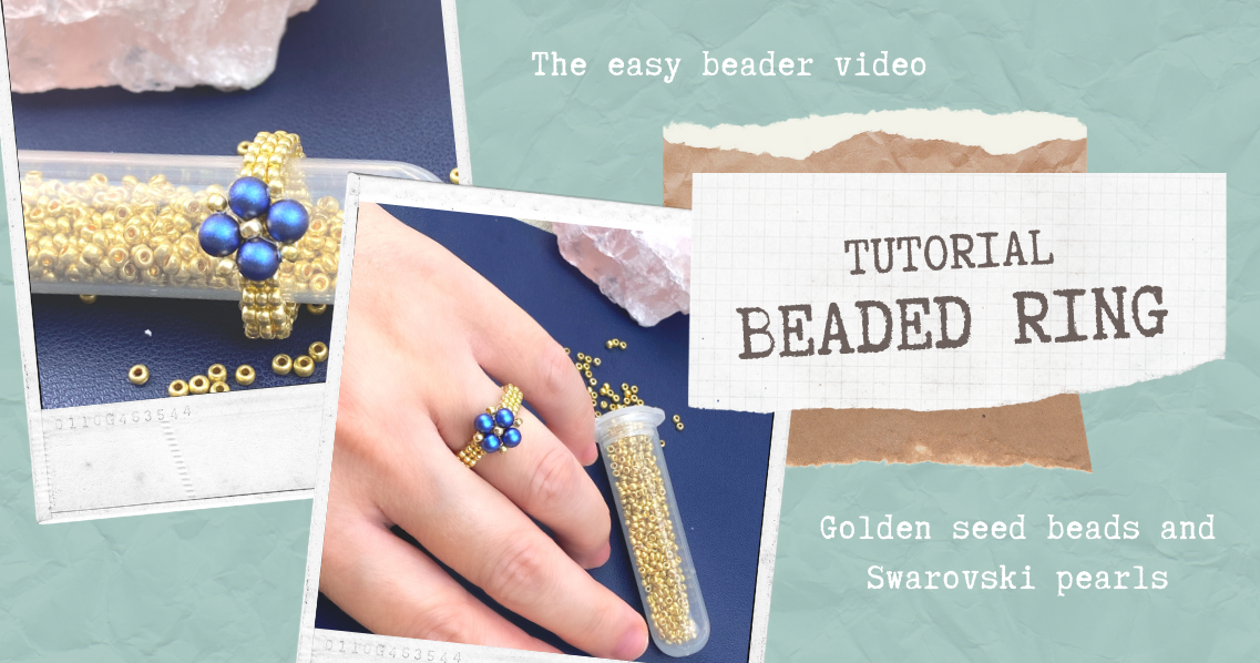 КОЛЬЦО из бисера | процесс создания * DIY