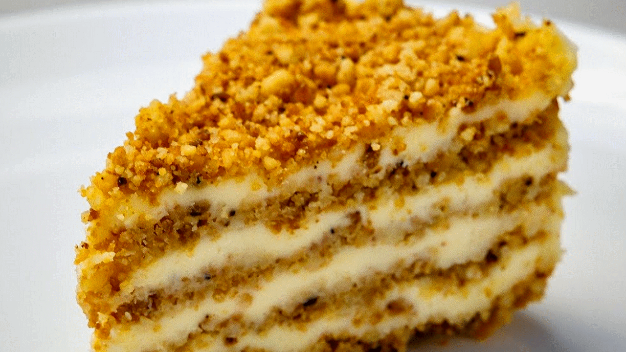 Торт Пломбир ГОТОВИТЬ ТОЛЬКО ТАК! На сковороде БЕЗ ДУХОВКИ и ПЕЧЕНЬЯ. #Shorts.mp4