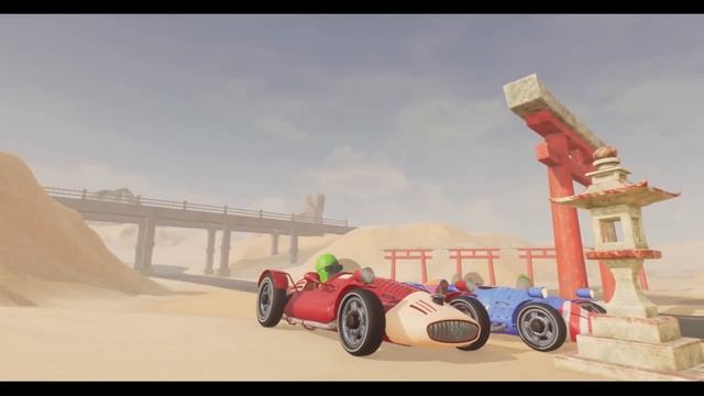 Cartoon Sport Car Cactus .Vehicle in Unreal Engine 4.