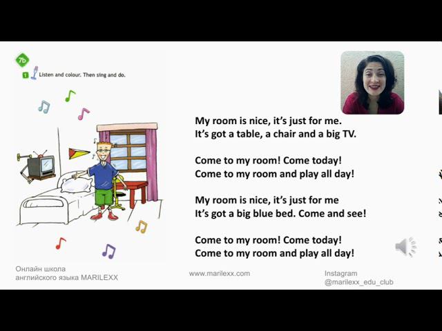 Spotlight Starter (Module 3) 7b. ПЕСНЯ My Room Is Nice p.38
