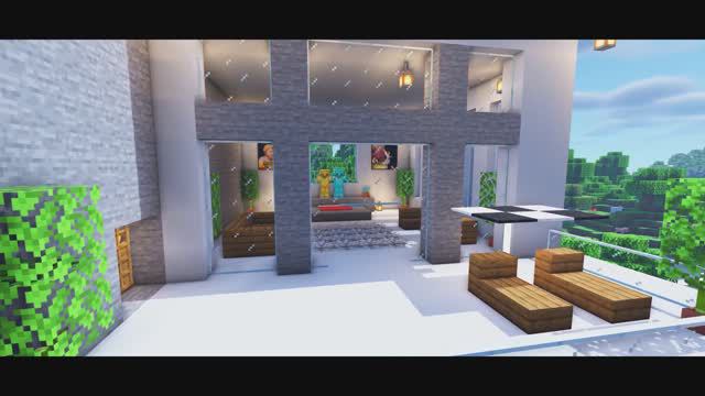 Майнкрафт (Minecraft) - Современная вилла, как построить