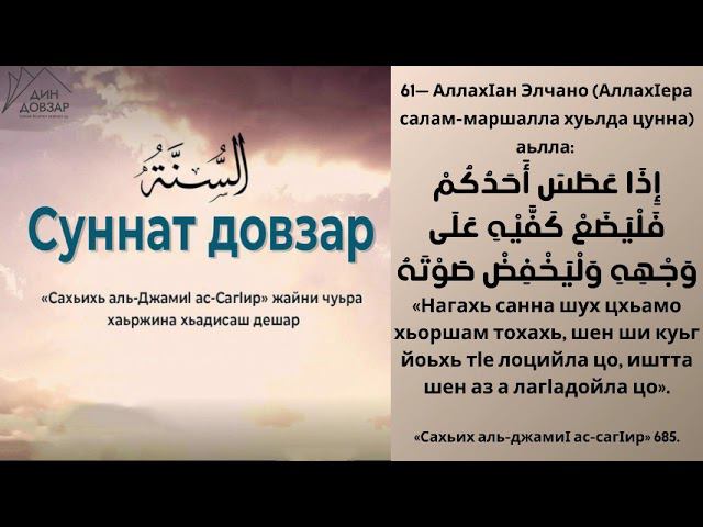 61- хьадис || «Сахьих аль-джамиI ас-сагIир»
