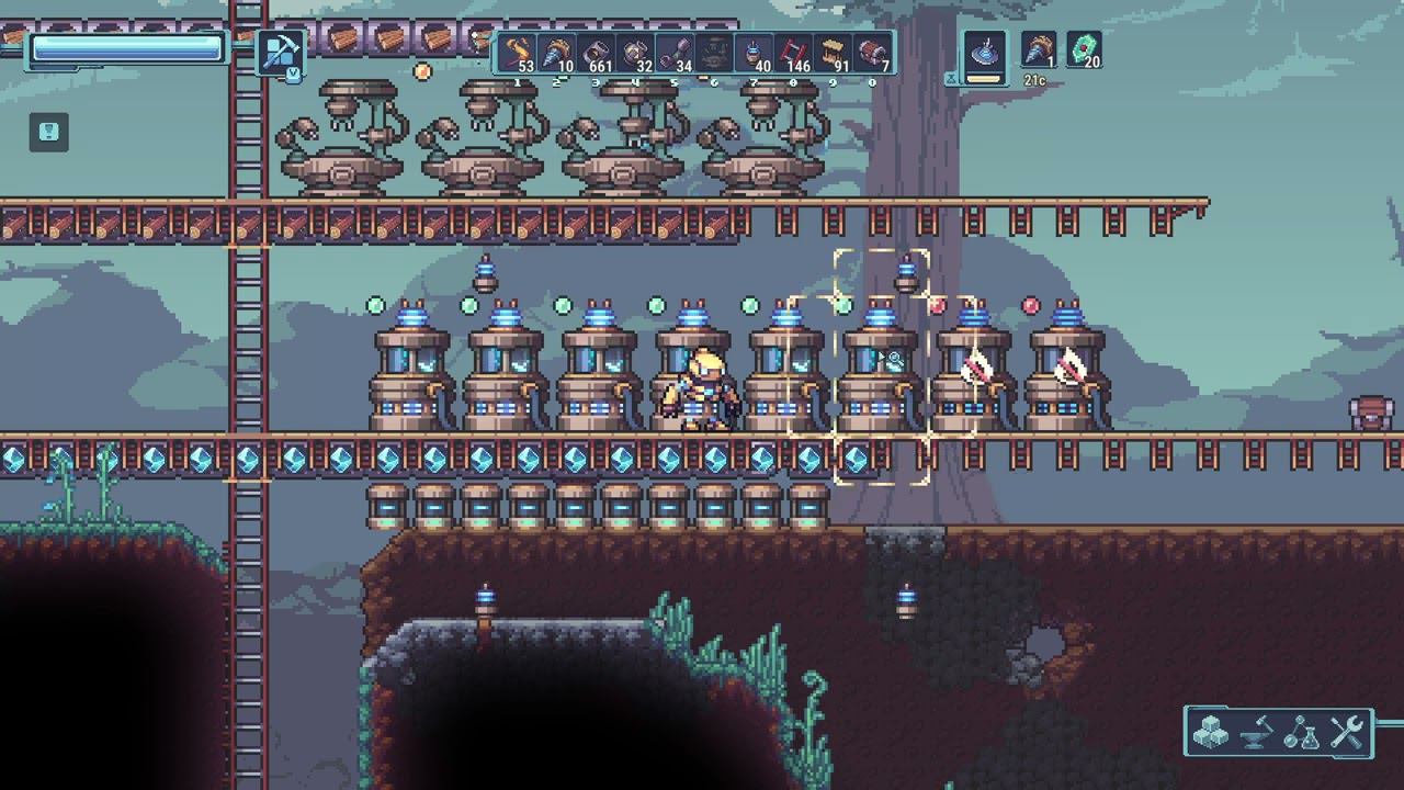 #AutoForge v0.2.17 Эпизод 6. Переход на энергобуры и прокачка колодца маны