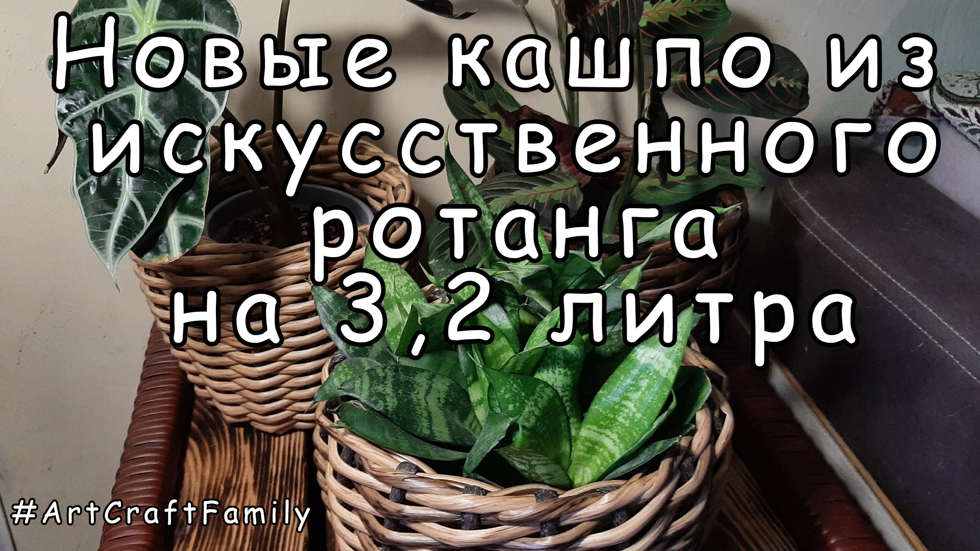 ArtCraft Family - Новые кашпо из полиротанга на 3,2 литра! [2024]