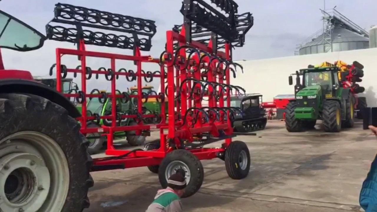 Работа культиватора сплошной обработки ВИТЯЗЬ-Евро КПД-8 производства БДТ-АГРО