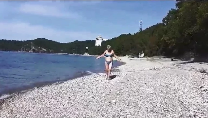 Мюссера в Абхазии | Утро на пляже