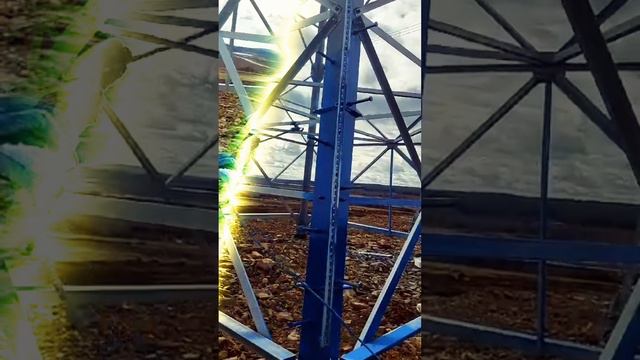 Окраска оцинкованных опор ЛЭП полиуретановой грунт-эмалью ASCOAT 308 PU