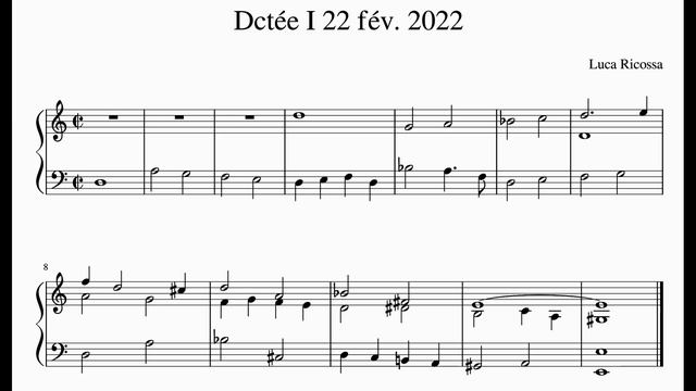 Dictée I 22 fév 2022