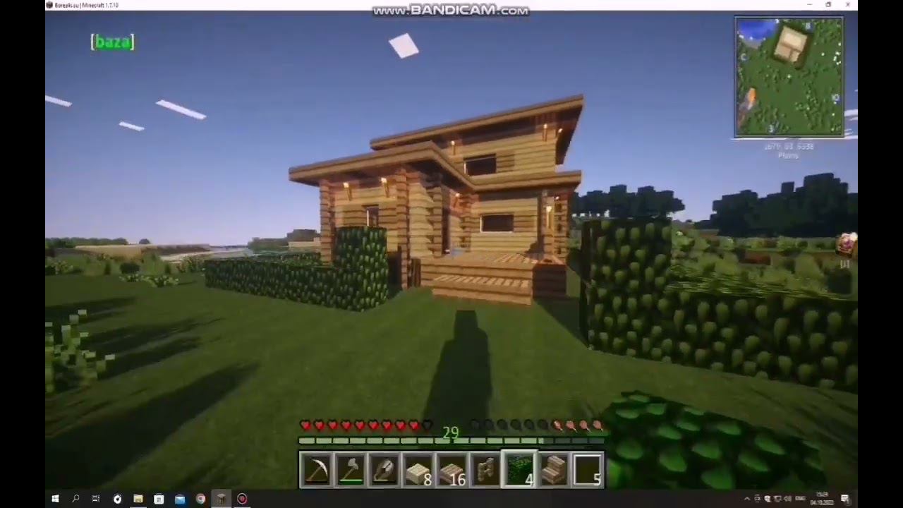 Minecraft. HiTech #3. Постройка дома ч2.