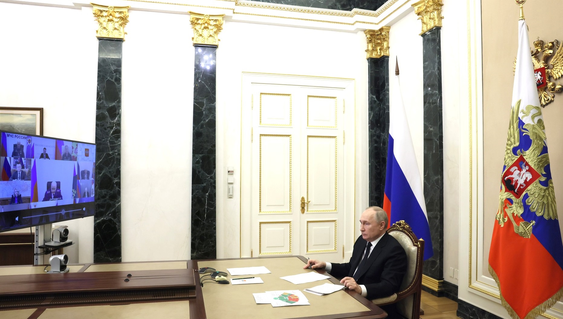 Совещание по мерам, принимаемым после теракта в «Крокус Сити Холле»