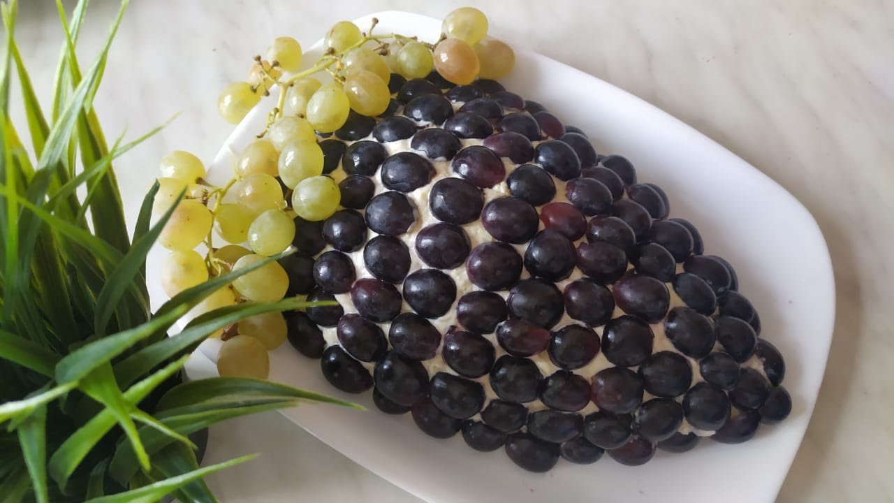 САЛАТ _ГРОЗДЬ ВИНОГРАДА_ НА ПРАЗДНИЧНЫЙ СТОЛ. БЫСТРО. ВКУСНО. ПРОСТО.