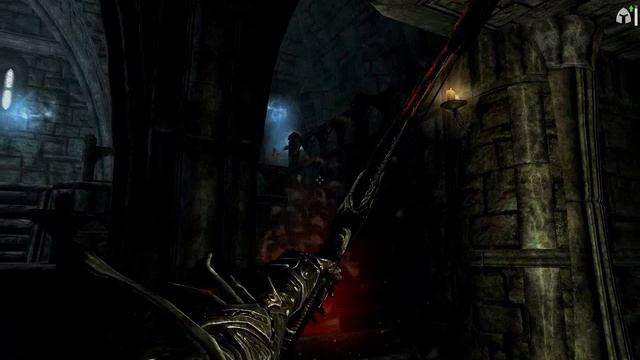 Skyrim.Битва с лордом Харконом легендарная сложность