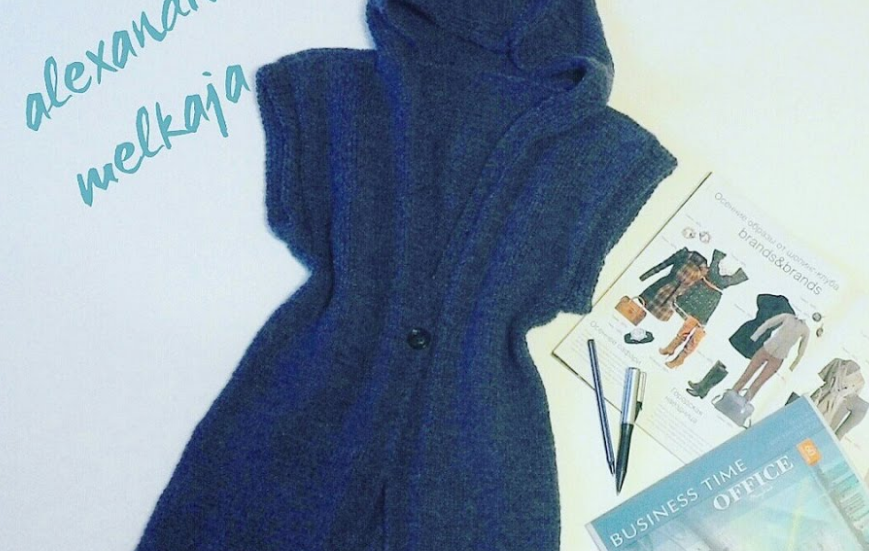 ?Жилет вязаный спицами. Вязаная жилетка спицами для женщин.Жилет спицы.