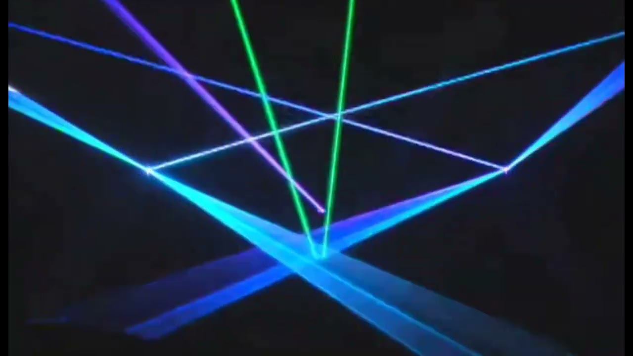 Music Darude (laser beam show) intro / outro event. Лазерное шоу на открытие / закрытие