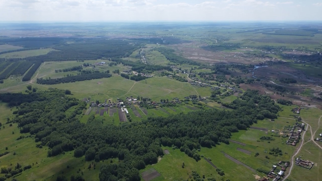 Окрестности села Троицкое с высоты 500 метров. Новохопёрский р-н