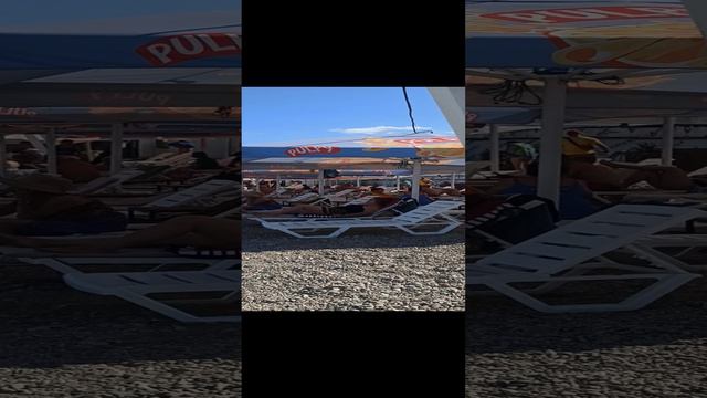 Атмосфера на центральных пляжах Феодосии