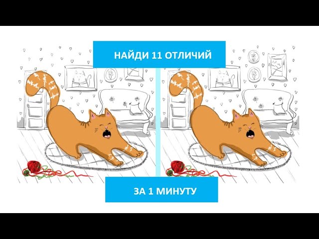 УСПЕЕШЬ НАЙТИ 11 ОТЛИЧИЙ ЗА 60 СЕКУНД?