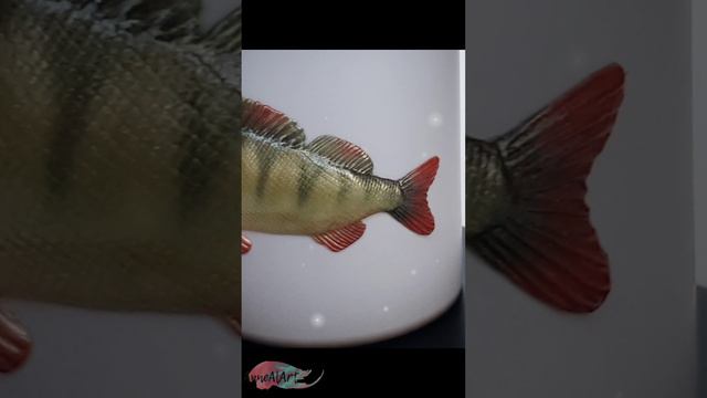 Подарок рыбаку Кружка хамелеон с Окунем крутой подарок мужчине, сыну, мужу, отцу, деду, другу, парню