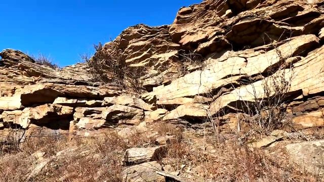 Обрыв зимой. Ландшафтный заказник «Балка Скелевая»