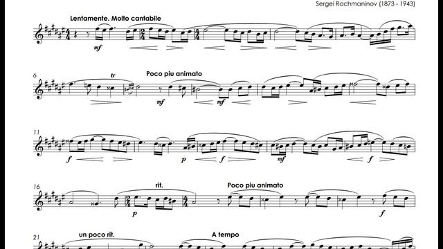 Rachmaninov, Sergei - Vocalise - Timofei Dokshizer trumpet Bb