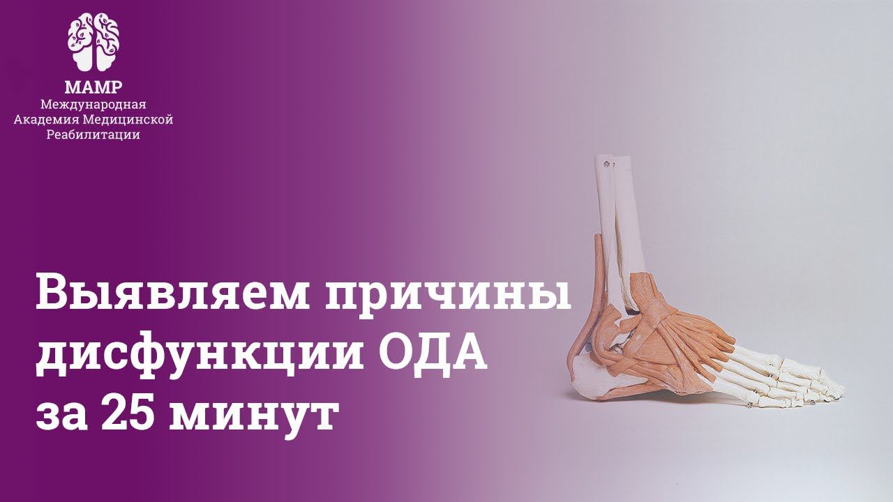 Как выявить заболевания аппарата опорно двигательной системы за 25 минут | МАМР