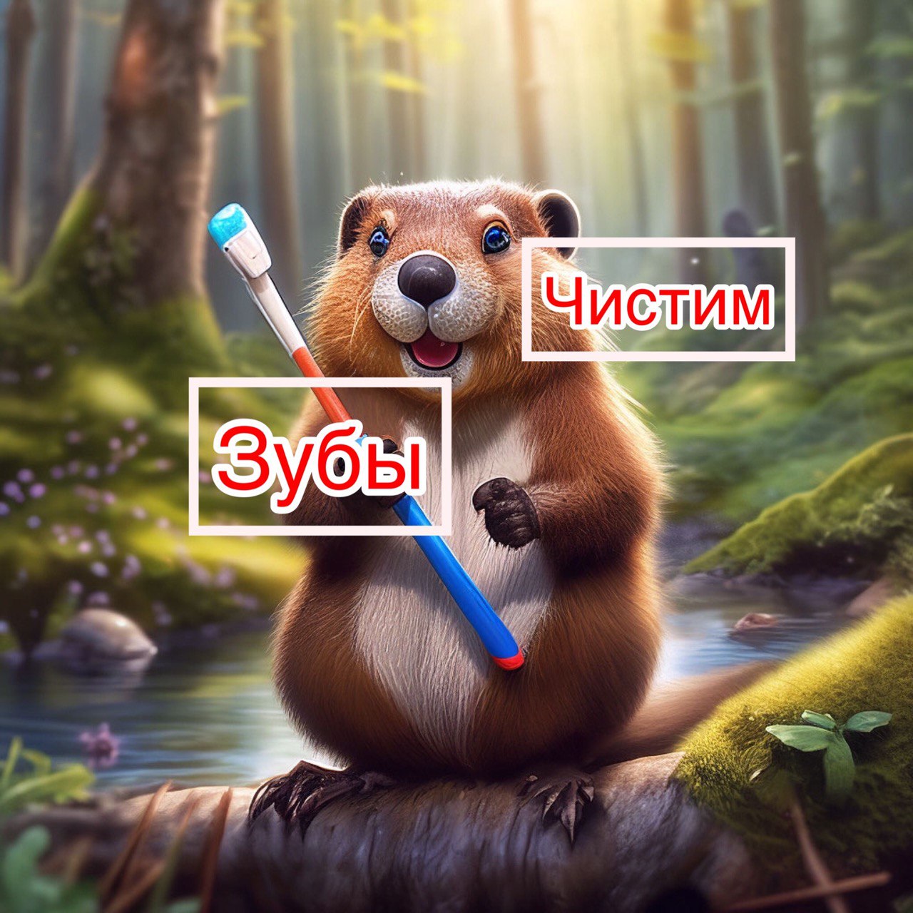 чистим зубы