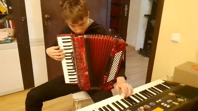 Ламбада на аккордеоне и синтезаторе / Lambada on accordion and synthesizer - kaoma