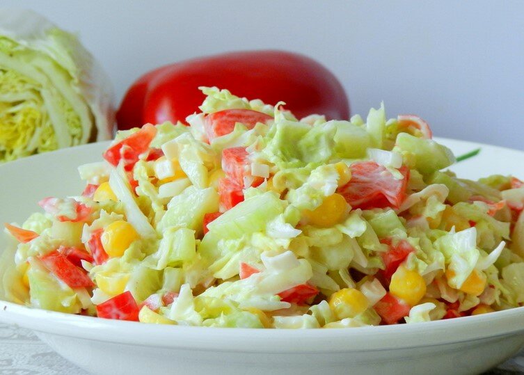Шикарный САЛАТ и, Главное, Всем Нравится! Рецепт салата с пекинской капустой!