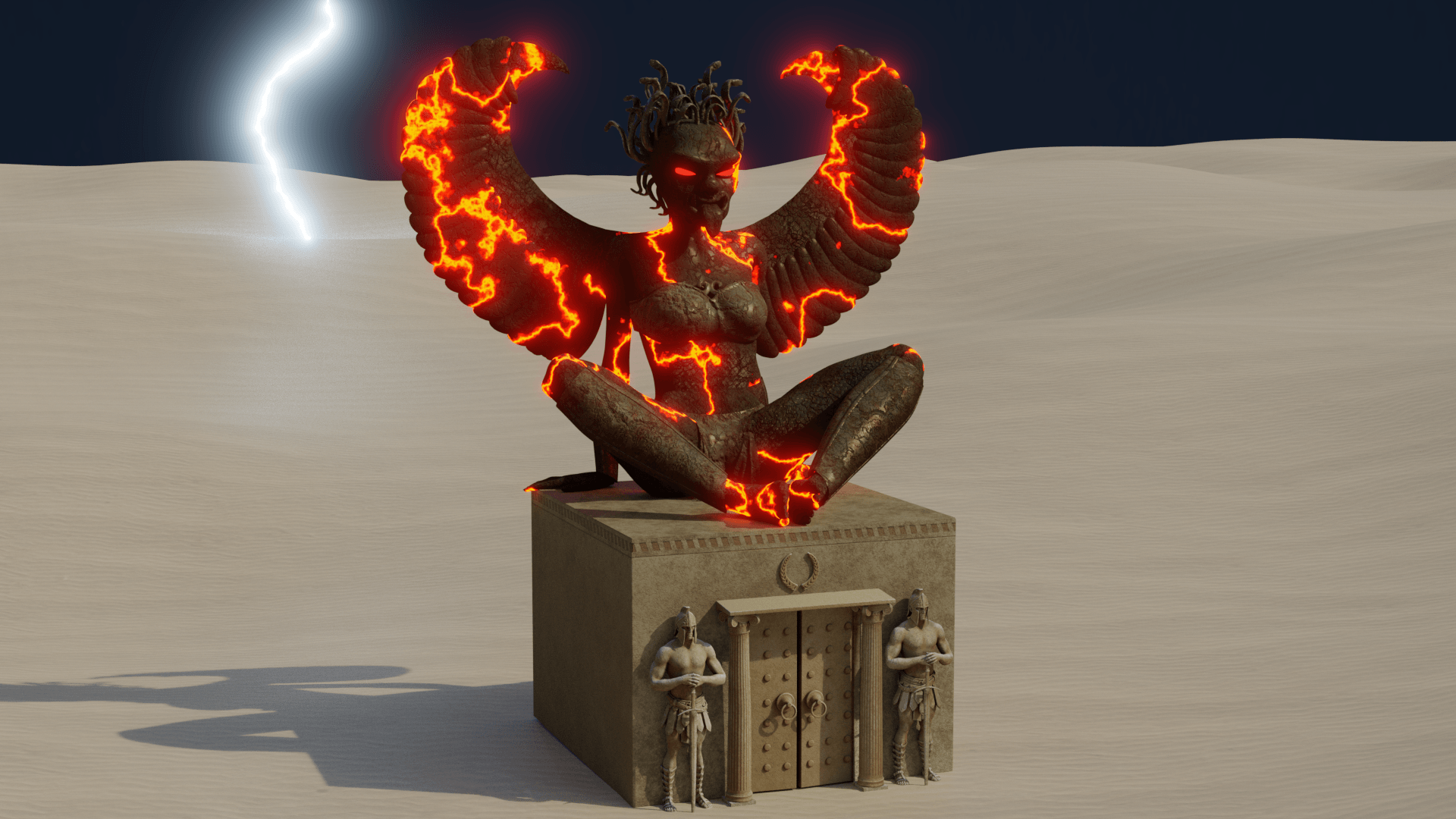 Модель храма для короткометражного фильма "Мы не связаны временем"