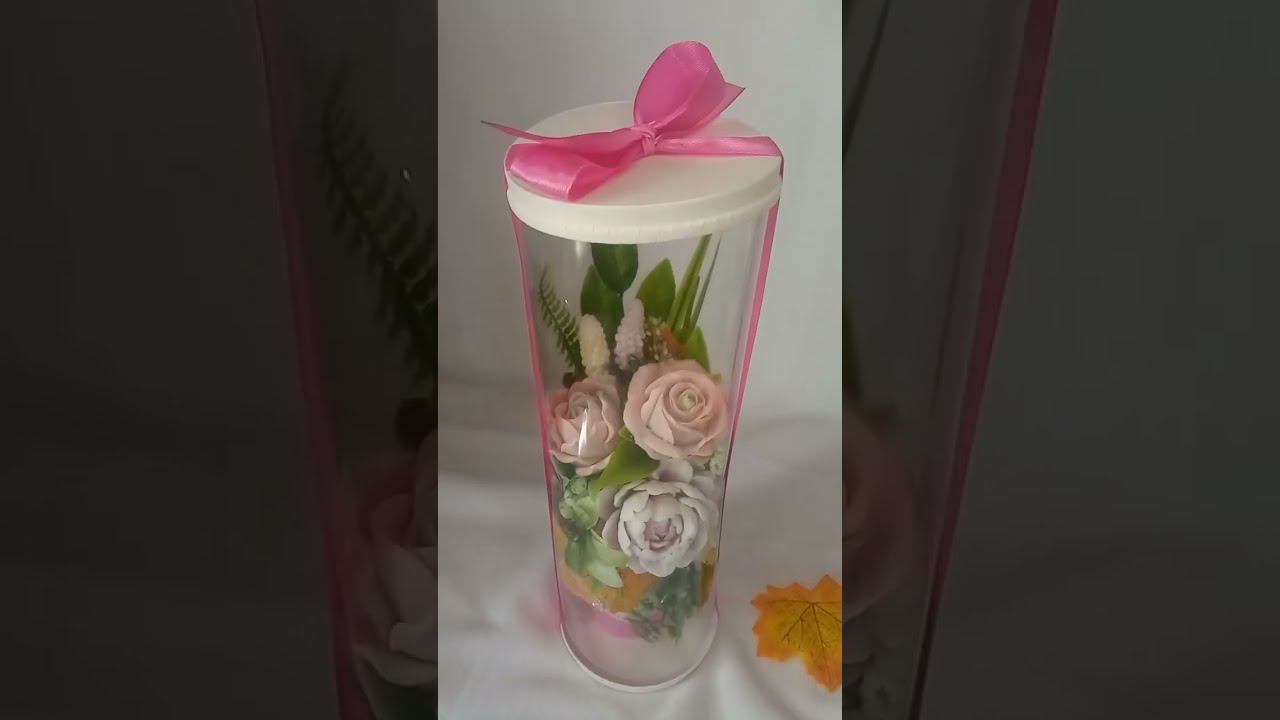 Мыльный букет в колбе