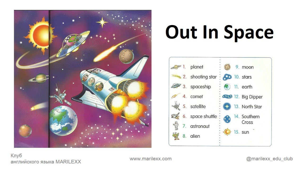 15. Out In Space ("В космосе" учим слова)