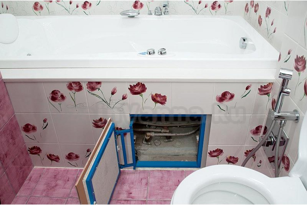 делаем секретный люк в ванной