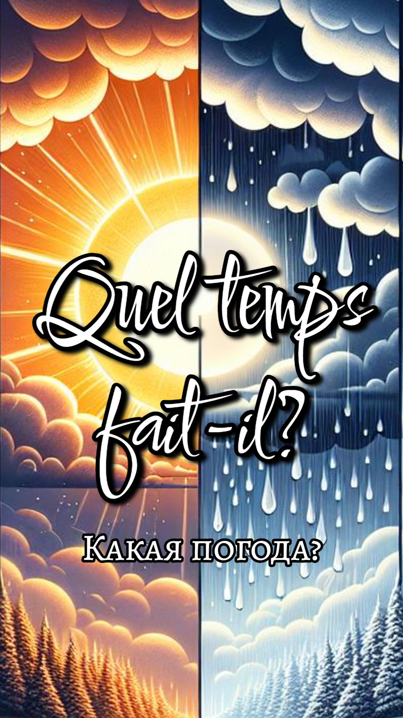 Погода на французском / La météo