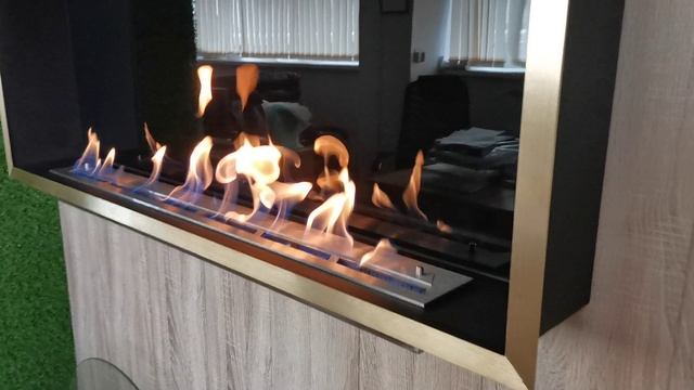 Как выглядит огонь в биокамине со стемалитом