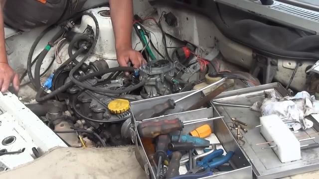 Опель Аскона  1,3 л.  с карбюратором  21073  Солекс.