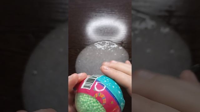 Сделала зеленый слайм