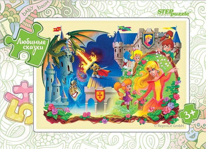 Пазл Сказочное Королевство, Любимые сказки - собираем пазлы для детей | Polinka-Vitaminka