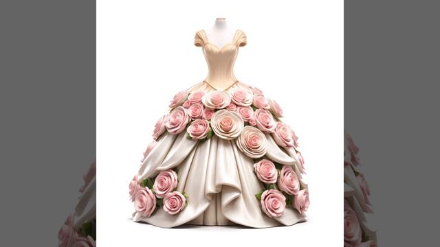 Платье из роз. Сделано в Gown Color