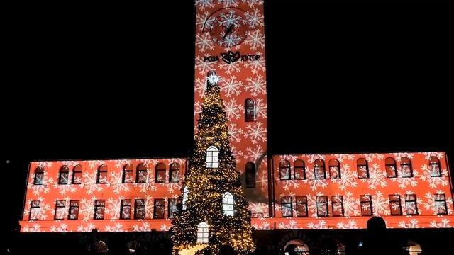 3d_mapping. Проекционное шоу на Роза Хутор Красная поляна.