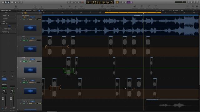 Logic Pro X - Pop/Rock Mixing - PART 20 - Cut Up Vocal Intro w_Pitch Correction & Vocal Transformer